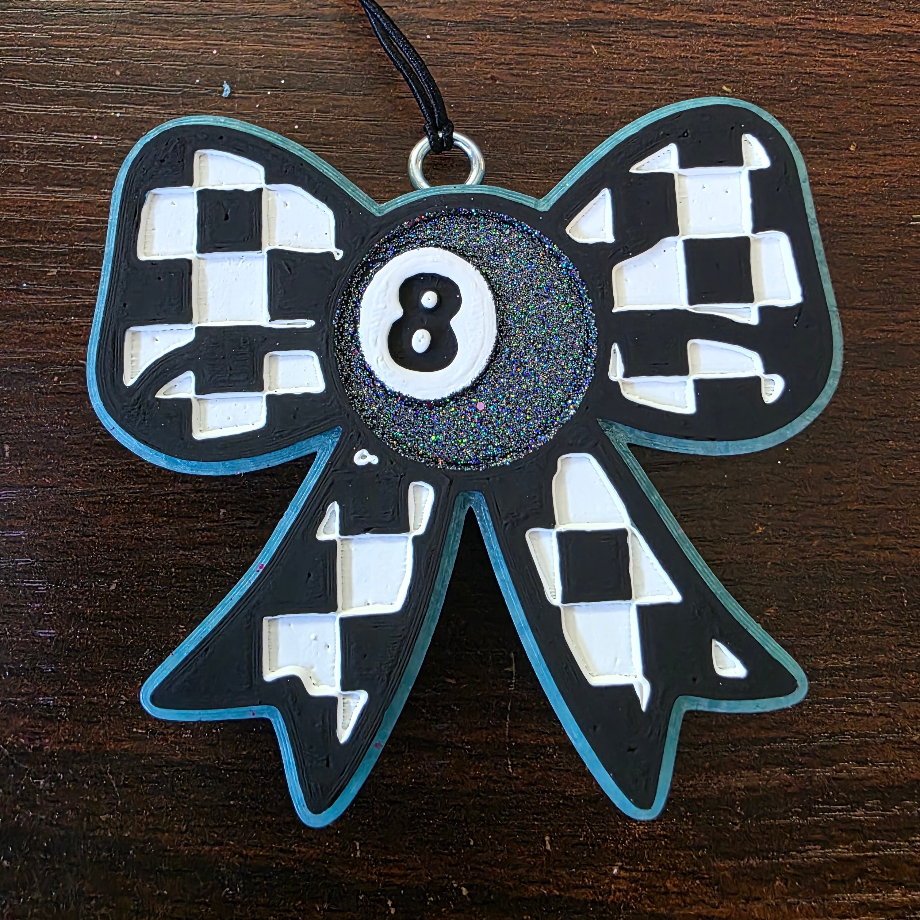 Checkered 8 Ball Bow Mold | Texas Craft Junkie