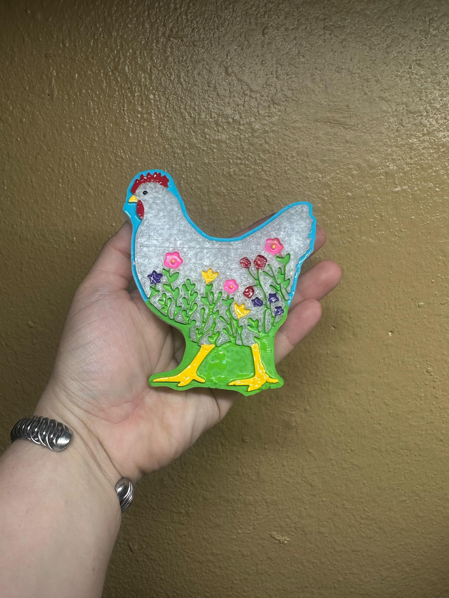 Floral Chicken Mold | Texas Craft Junkie
