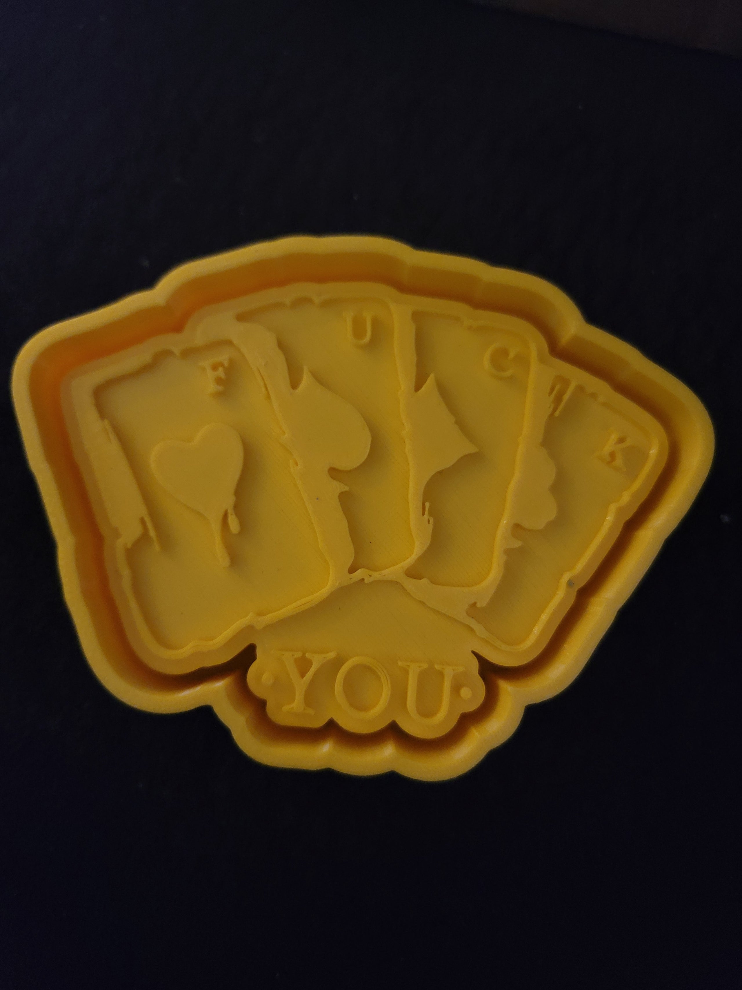 FU Cards Mold | Texas Craft Junkie