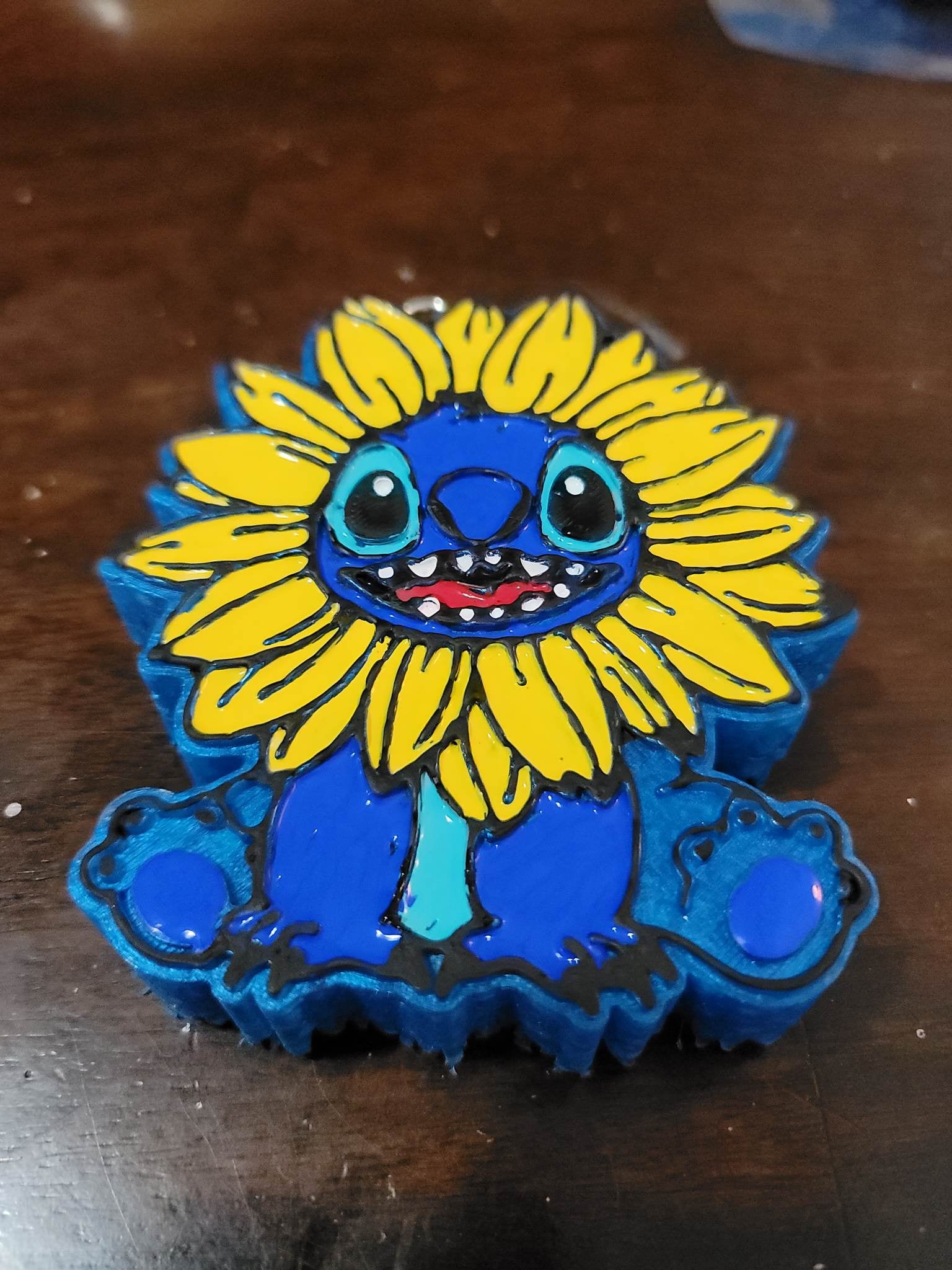 Blue Alien Sunflower Mold | Texas Craft Junkie